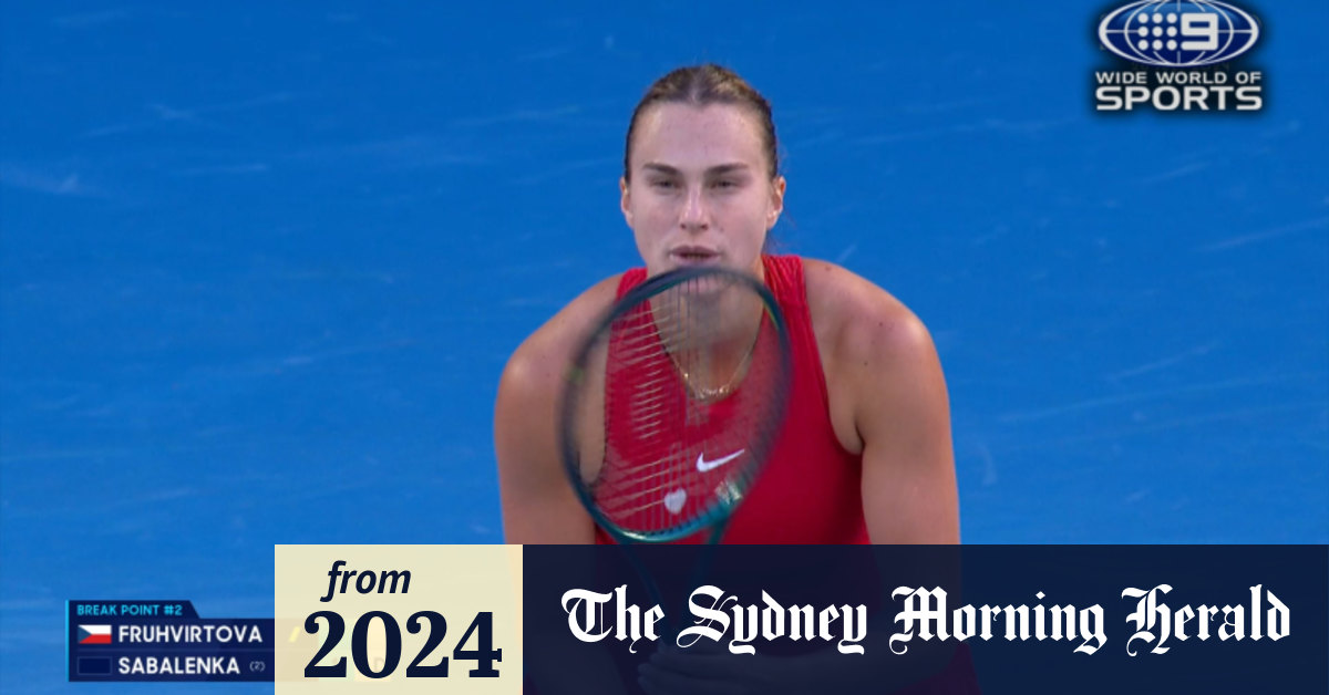 Video: Australian Open Highlights: Aryna Sabalenka v Brenda Fruhvirtova